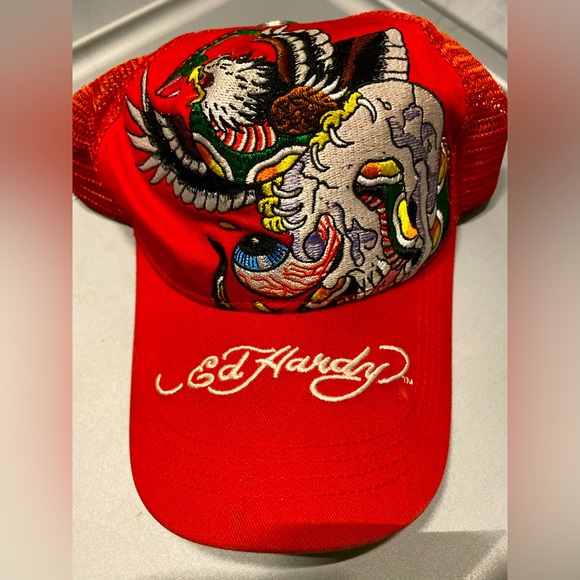 Ed Hardy | Accessories | Ed Hardy Trucker Snapback | Poshmark